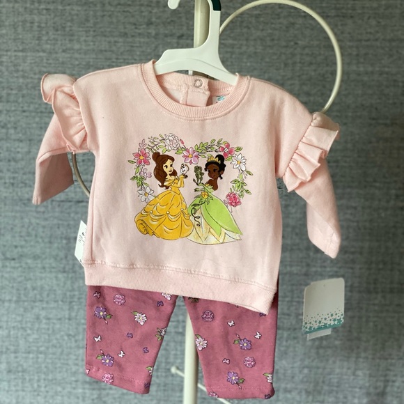 Disney | Matching Sets | Nwt Baby Disney Girls Matching Set 3m Princess ...